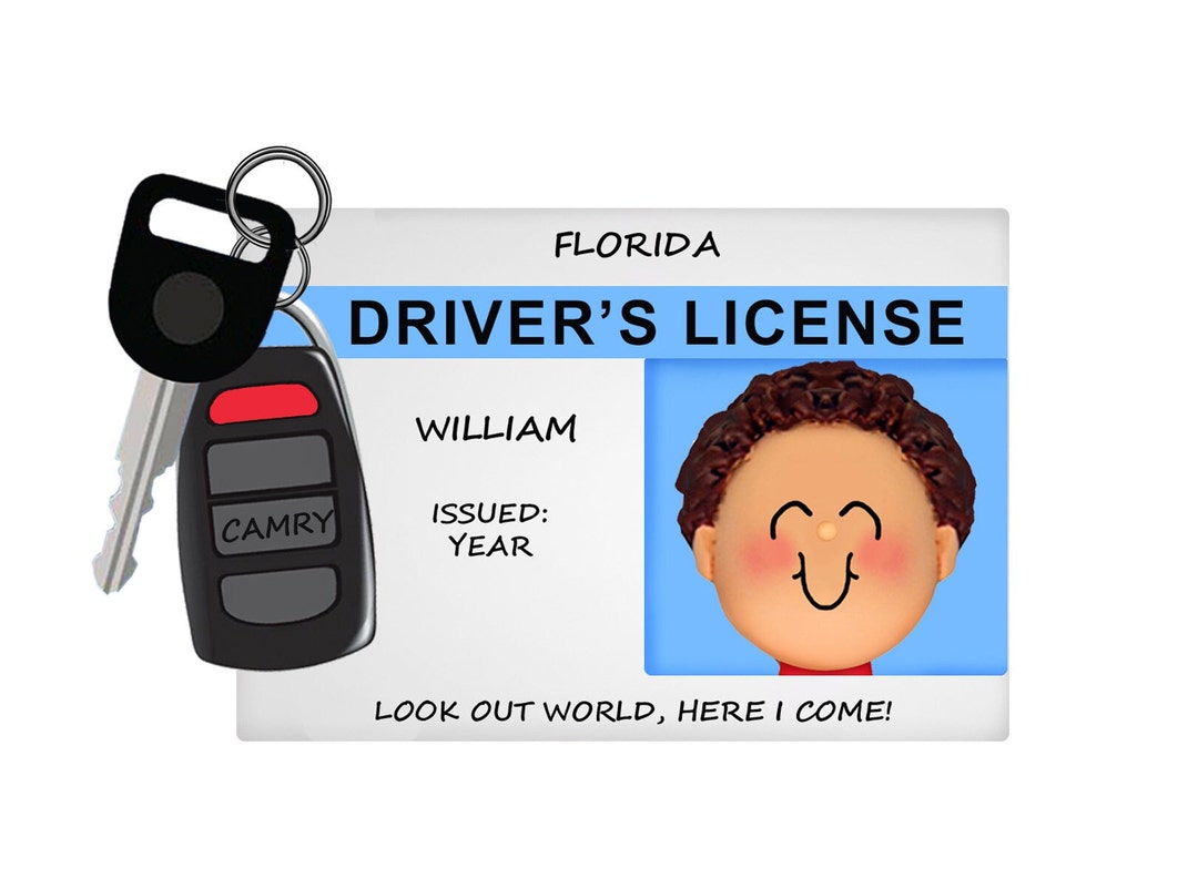 New Driver Personalized Christmas Ornament- Driver's License ...