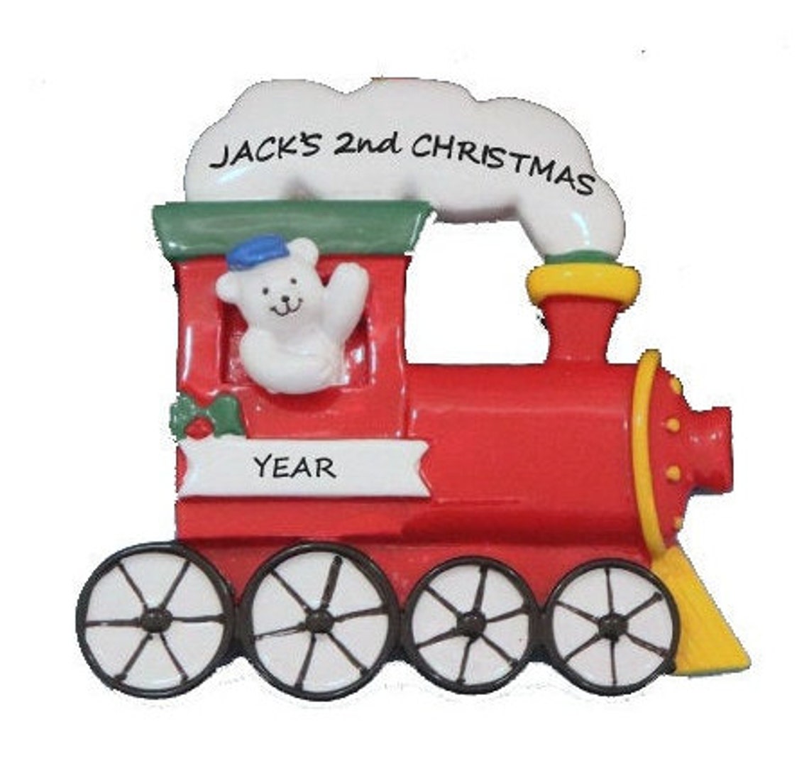 Personalized Train Ornament Personalized Child's 2nd - Etsy