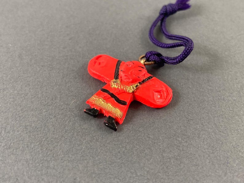 Vintage Celluloid & Glass Charms Japanese Pop Out Eyes Kobe Cracker ...