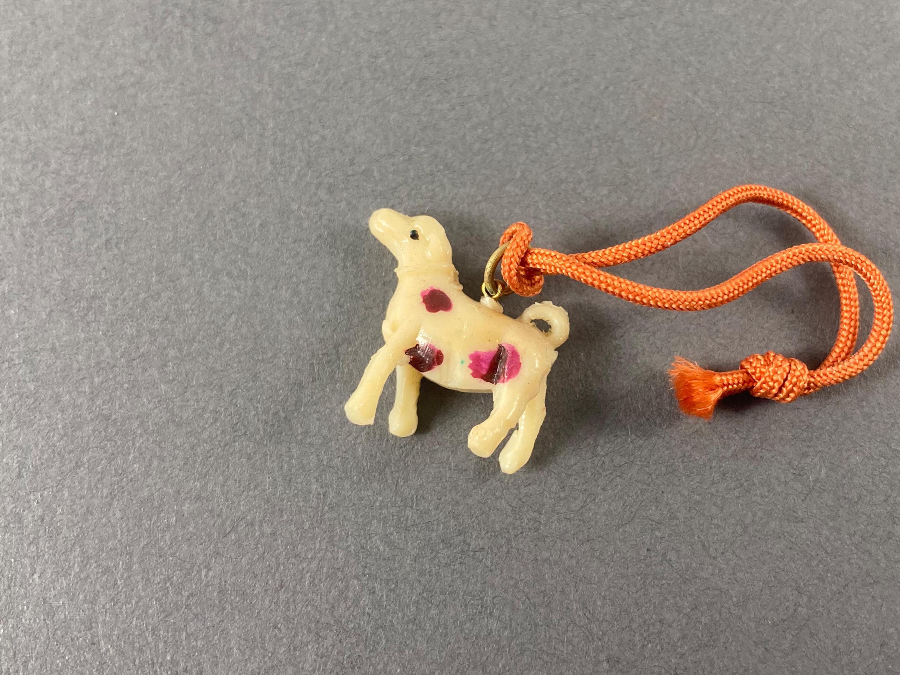Vintage Celluloid & Glass Charms Japanese Pop Out Eyes Kobe Cracker ...