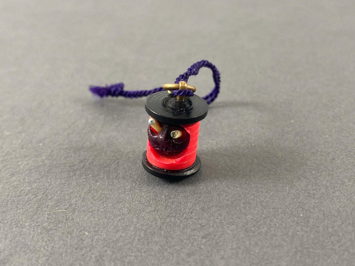 Vintage Celluloid & Glass Charms Japanese Pop Out Eyes Kobe Cracker ...