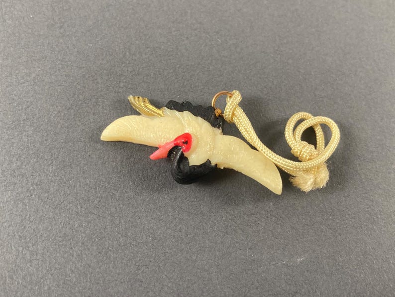 Vintage Celluloid & Glass Charms Japanese Pop Out Eyes Kobe Cracker ...