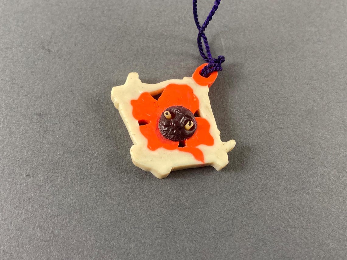 Vintage Celluloid & Glass Charms Japanese Pop Out Eyes Kobe Cracker ...