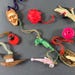 Vintage Celluloid & Glass Charms Japanese Pop Out Eyes Kobe Cracker ...