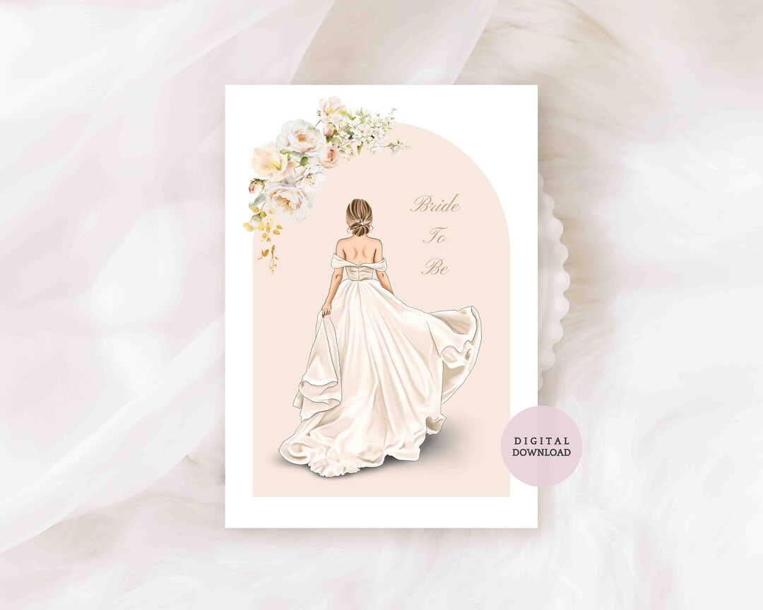 DIGITAL PRINTABLE / Bride to Be Card - Personalised Card - Bride ...