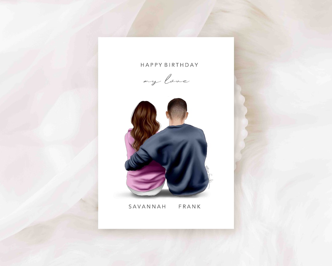Happy Birthday Couple / Card for Boyfriend Card for - Etsy