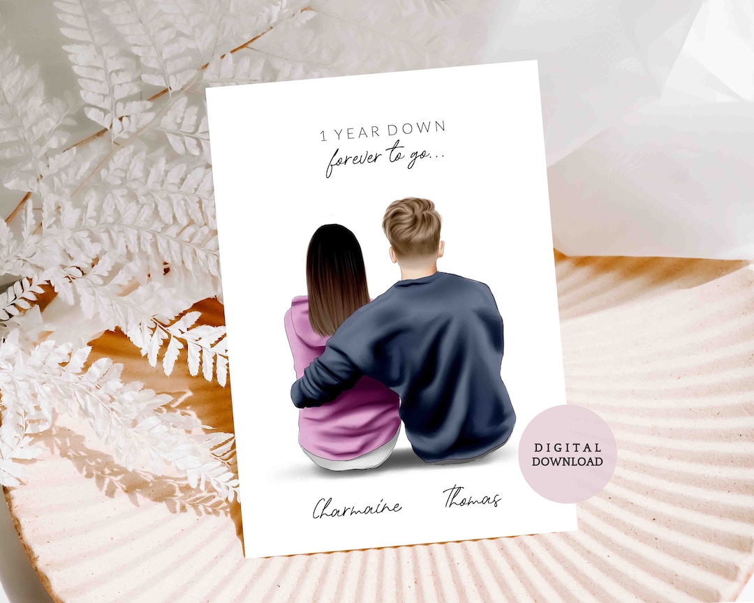 DIGITAL PRINTABLE - Couple Anniversary / Anniversary Card ...