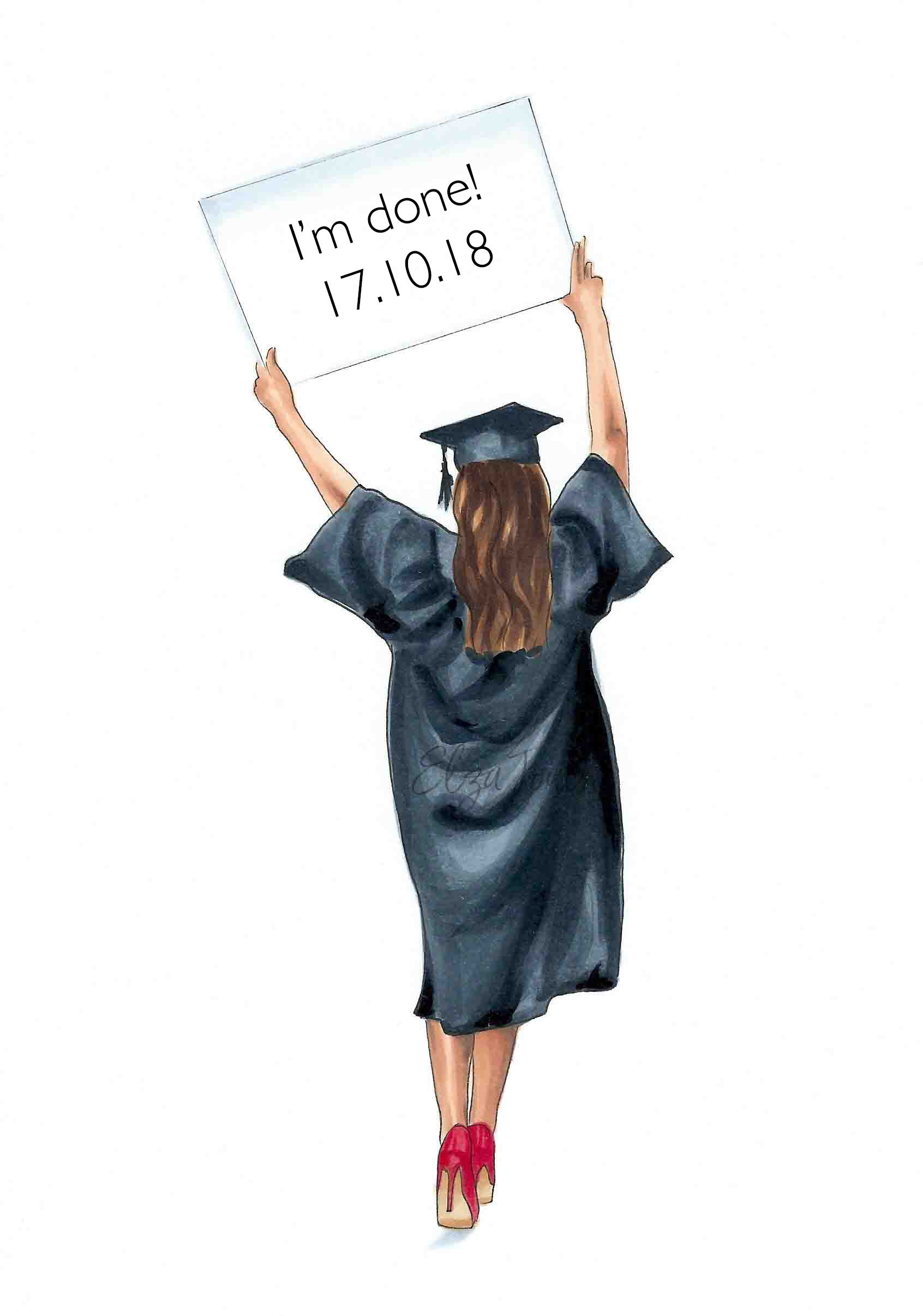 I Did It / Graduation Gift Graduation Art Grad Print | Etsy