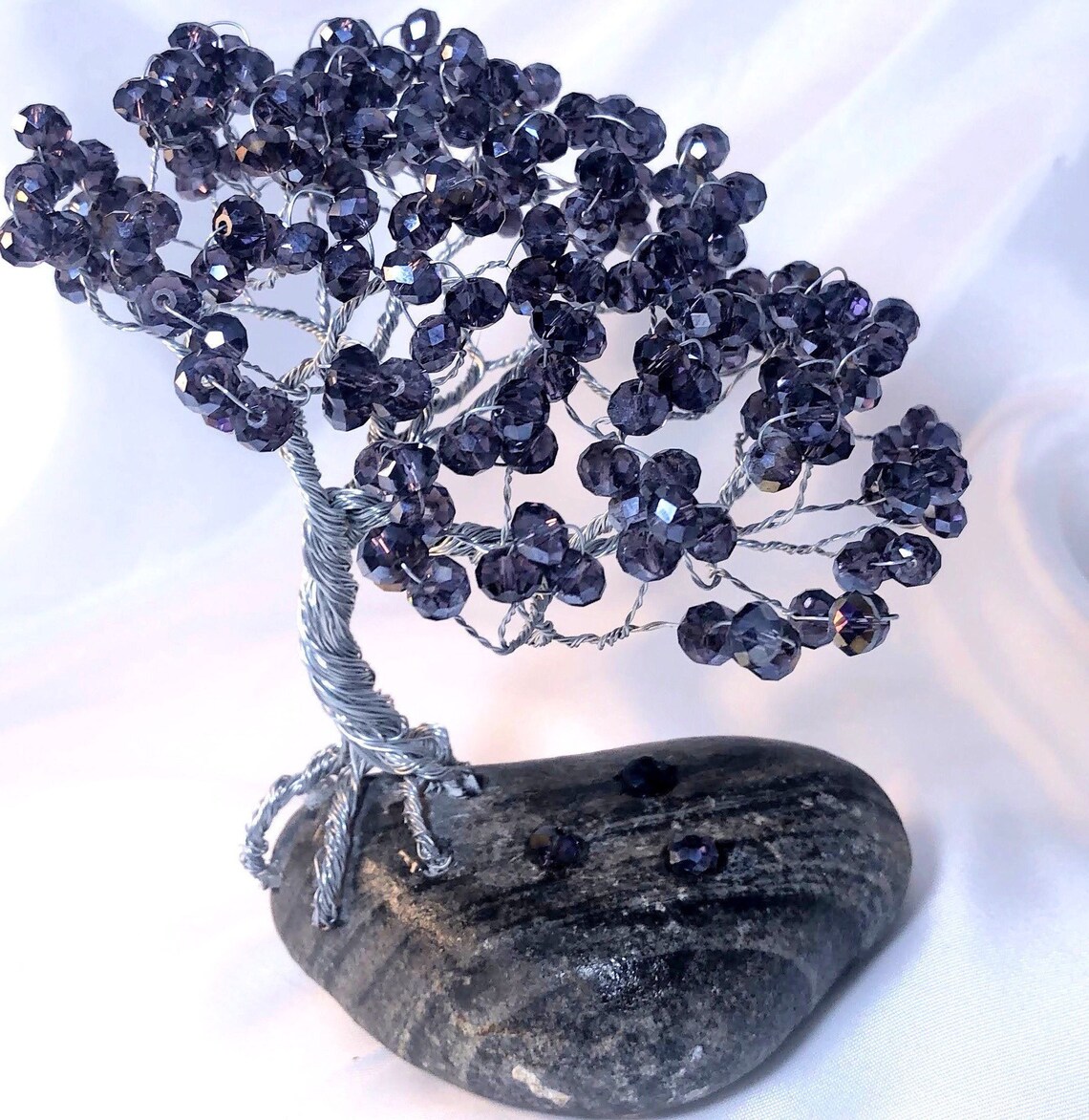 Wire Bead Tree, Art Home Decor Wire Sculpture, Fairy/zen Garden Tree - Etsy