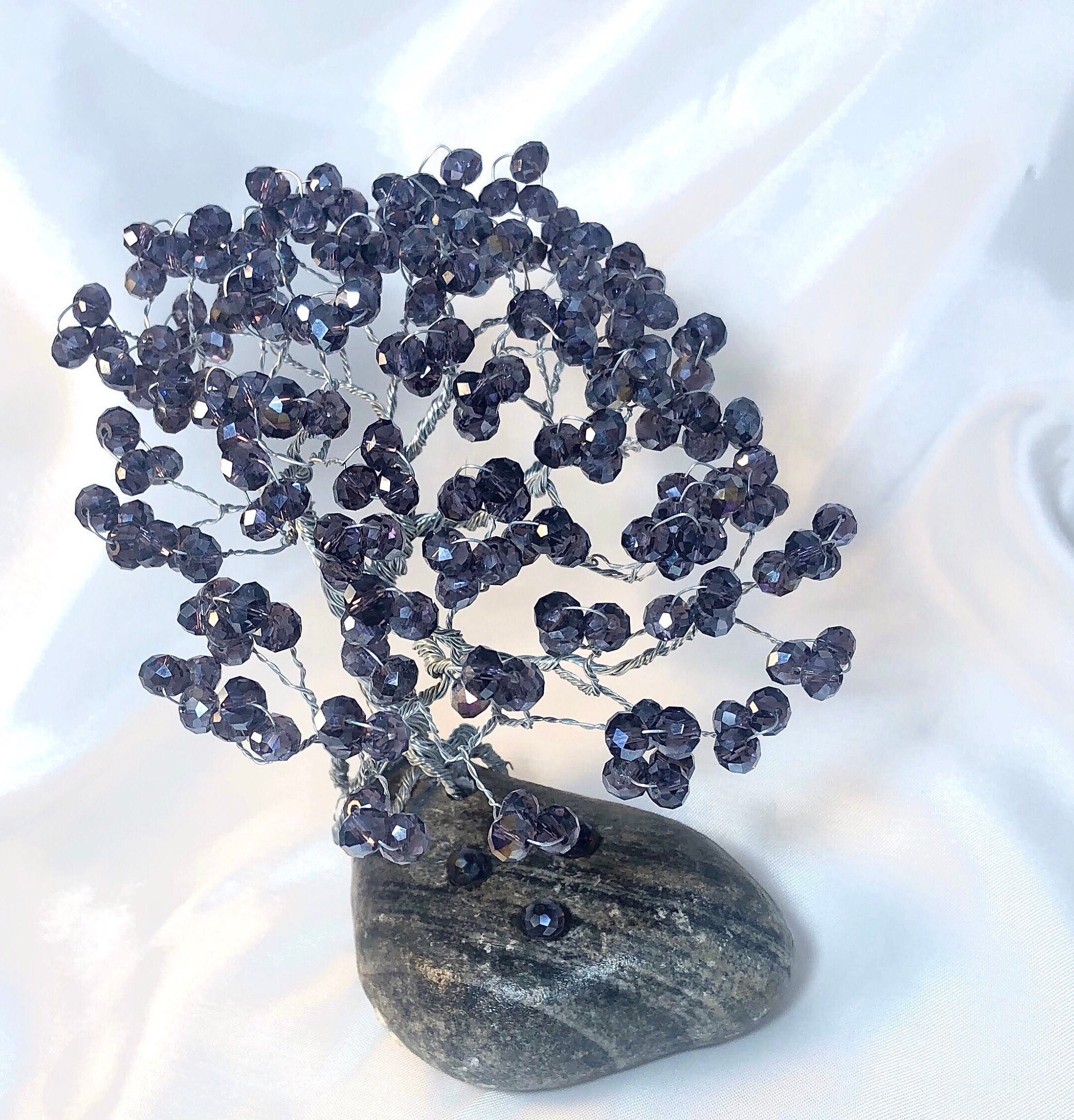 Wire Bead Tree, Art Home Decor Wire Sculpture, Fairy/zen Garden Tree - Etsy