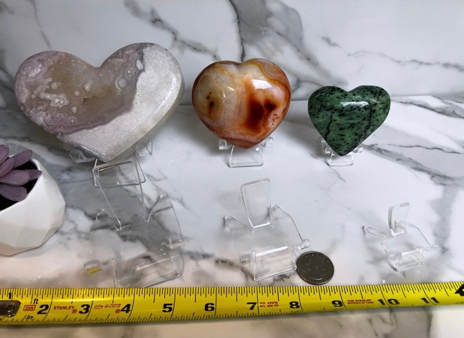 Crystal Heart Display Stands one | Etsy