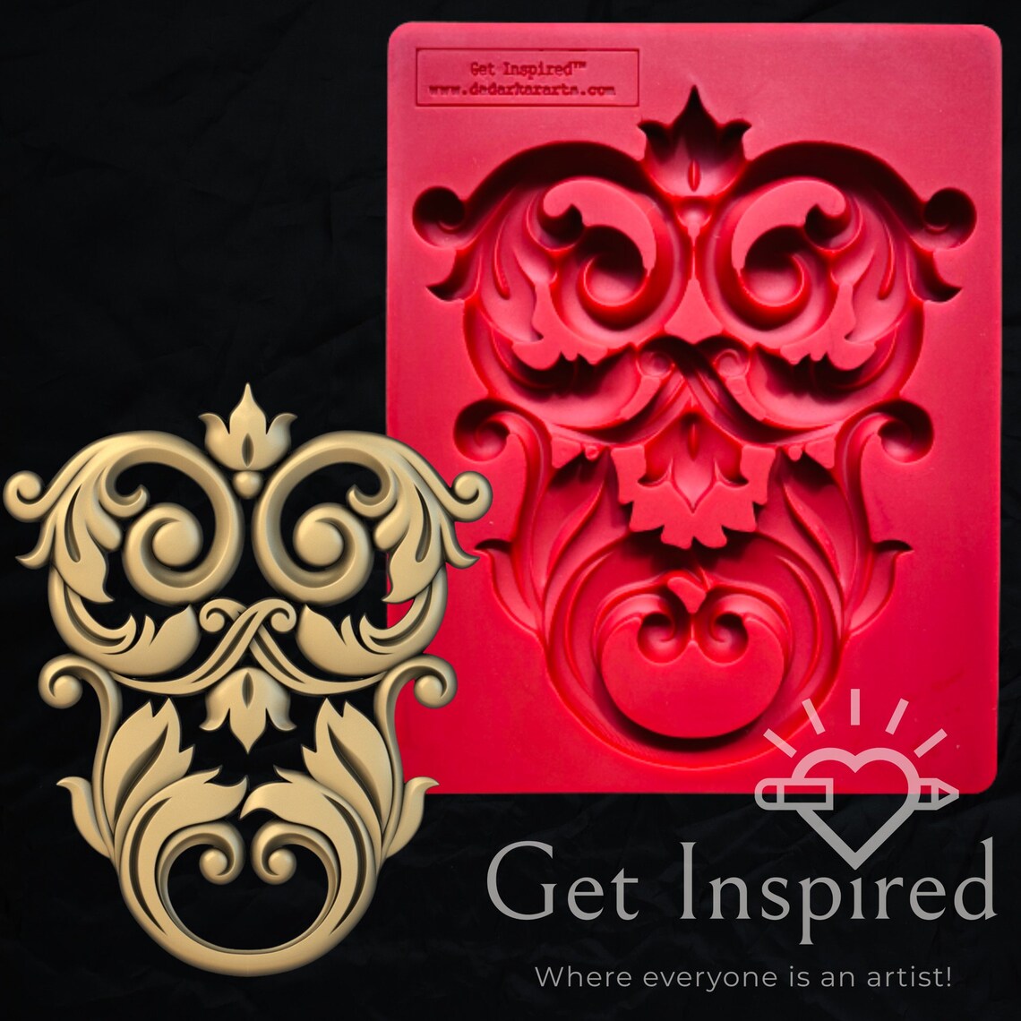 Avant- Garde Crown Silicone Mould 5x4inch by Get Inspired - Etsy