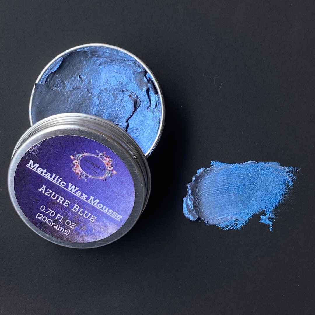 Azure Blue Metallic Wax 20grams Tin by Get Inspired - Etsy