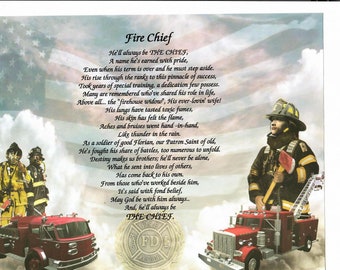 Firefighter poem | Etsy