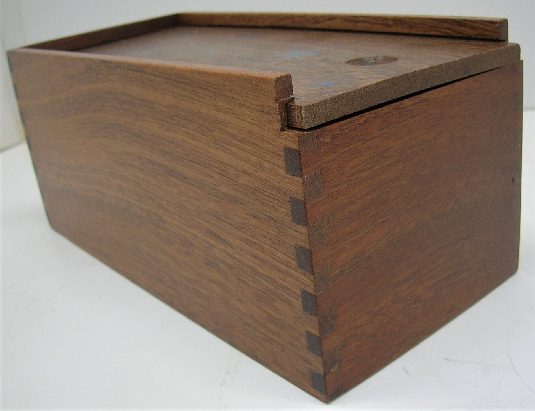 Wooden Sliding Top Box With Inlayed Stars - Etsy