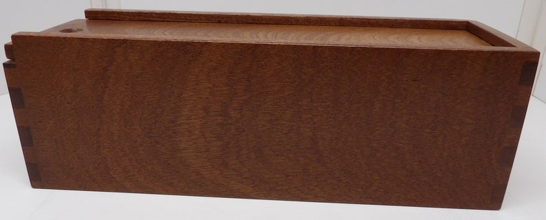 Sapele Sliding Top Box Made of Re-purposed Wood. - Etsy