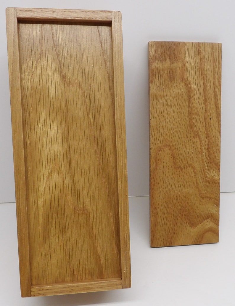 Oak Sliding Top Box. Made of Re-purposed Wood. - Etsy