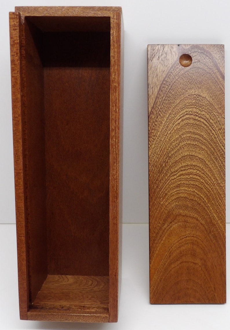 Sapele Sliding Top Box Made of Re-purposed Wood. - Etsy
