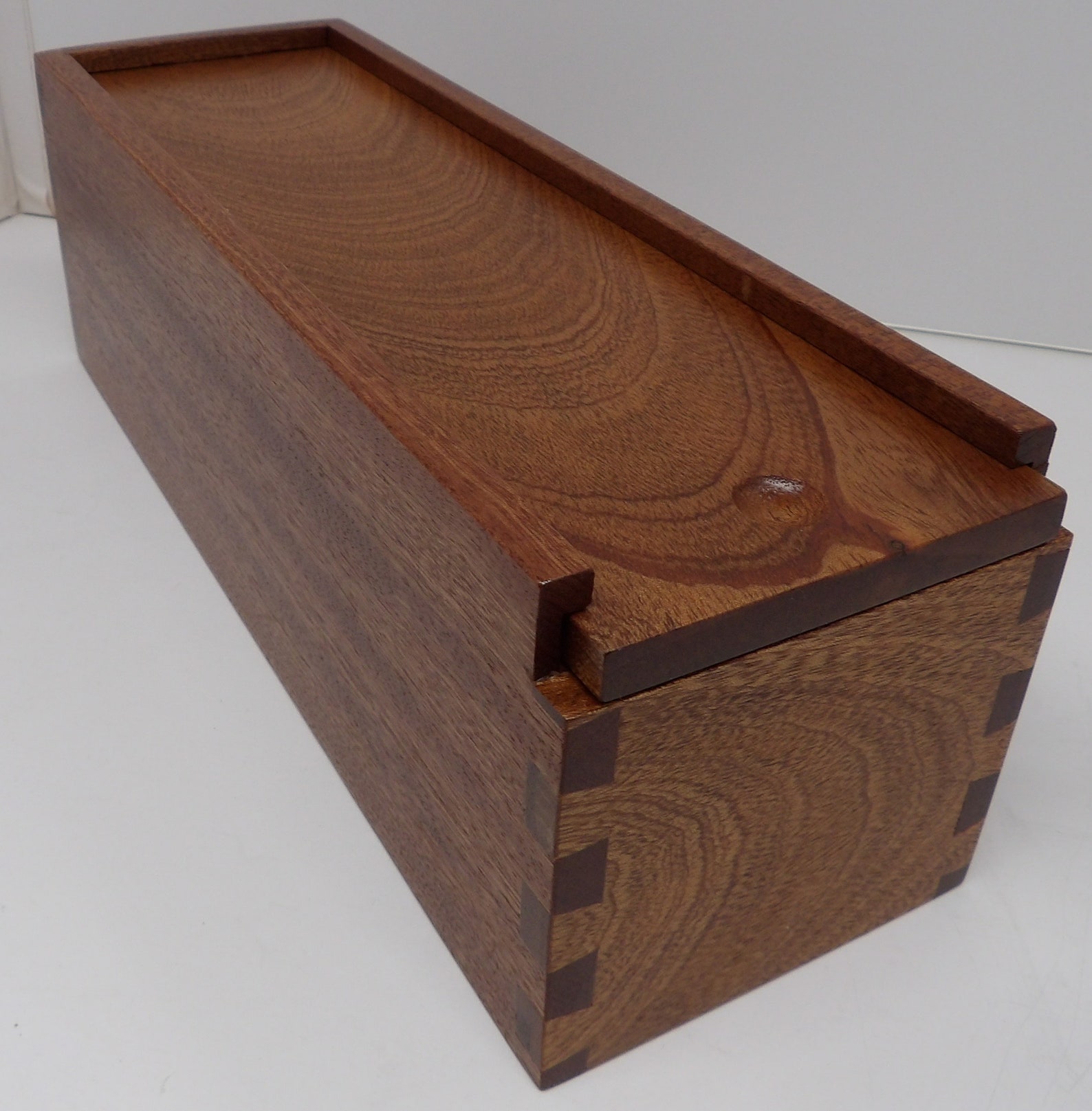 Sapele Sliding Top Box Made of Re-purposed Wood. - Etsy