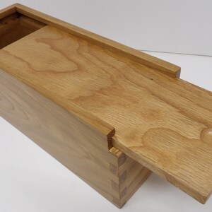 Oak Sliding Top Box. Made of Re-purposed Wood. - Etsy