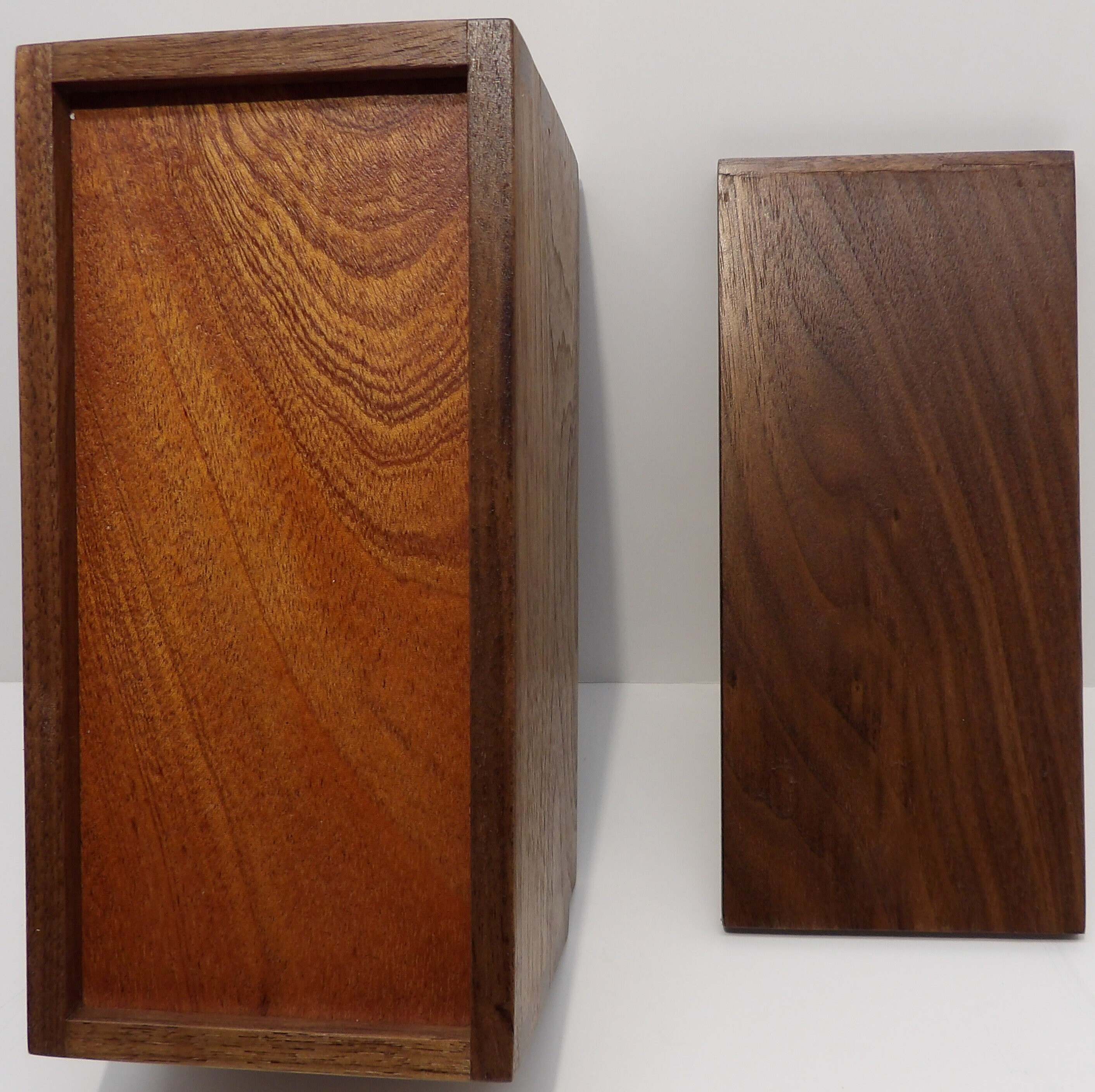 Walnut Wood, Dove Tailed, Sliding Top Box With Laser Engraved Bird. - Etsy