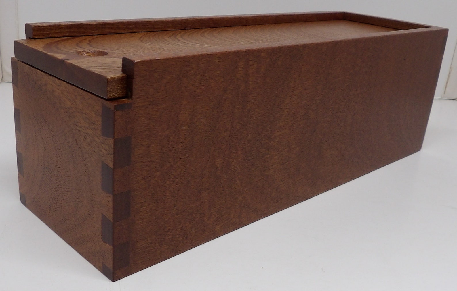 Sapele Sliding Top Box Made of Re-purposed Wood. - Etsy