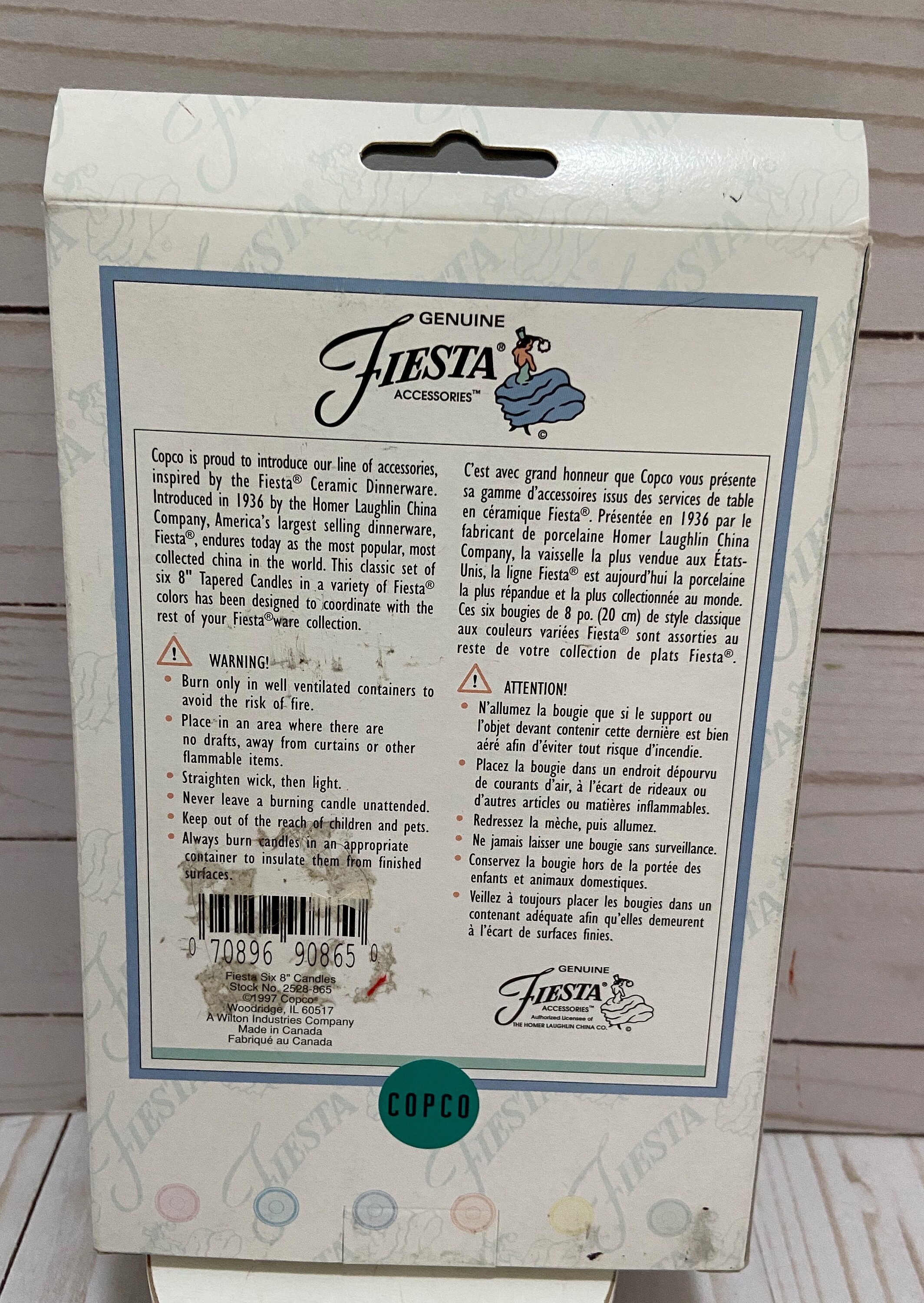 Vintage 90s Fiesta Fiestaware Go Along Rare Set of Six 8 Candles NOS by ...