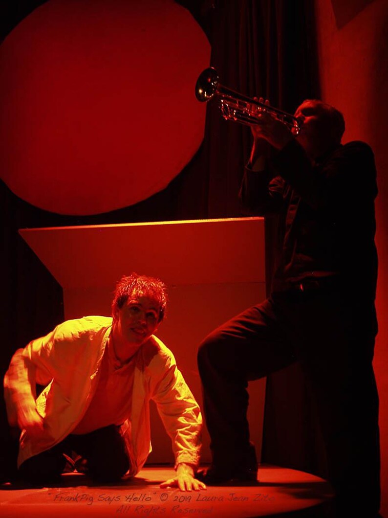 C) COLOR DIGITAL PHOTOGRAPH: "frank Pig Says Hello", St John's Theatre ...
