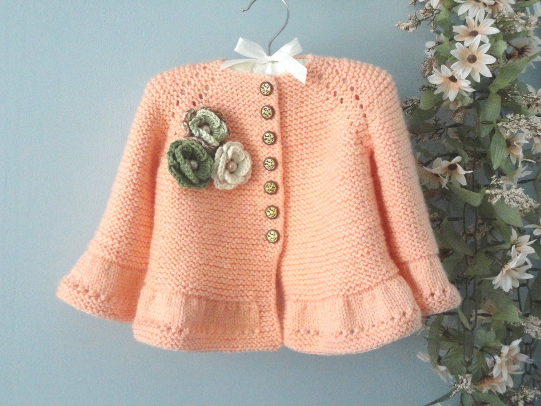 Baby Jacket Knitted Baby Cardigan Knitted Baby Girl Sweater Baby Coat ...