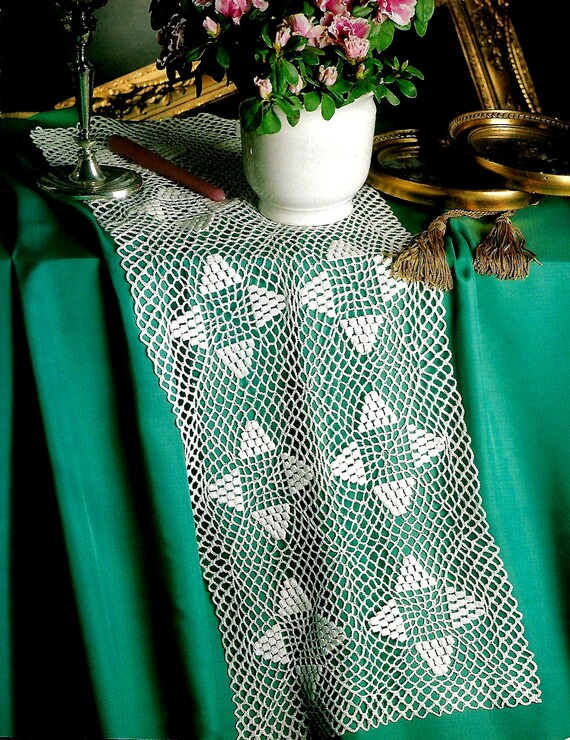 Vintage Crochet PATTERN Table Runner Crochet Placemat Crochet - Etsy