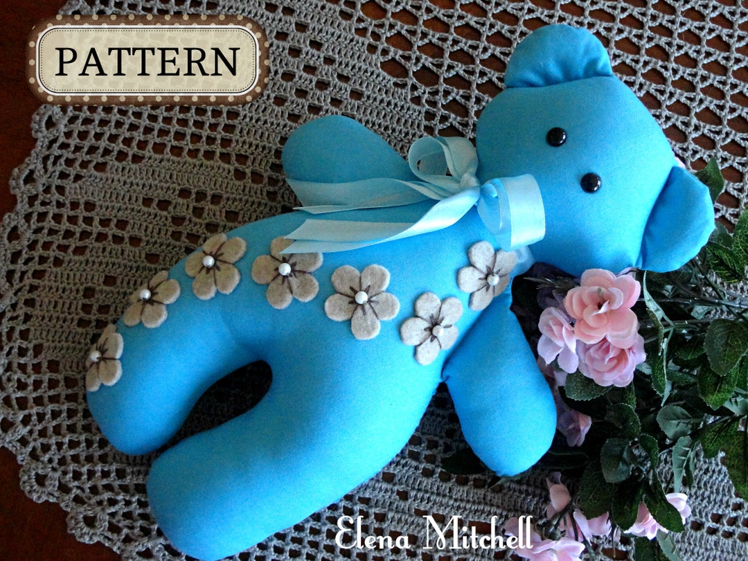 Easy Sewing PATTERN Teddy Bear Stuffed Toy Baby Gift Soft Toys Pattern ...