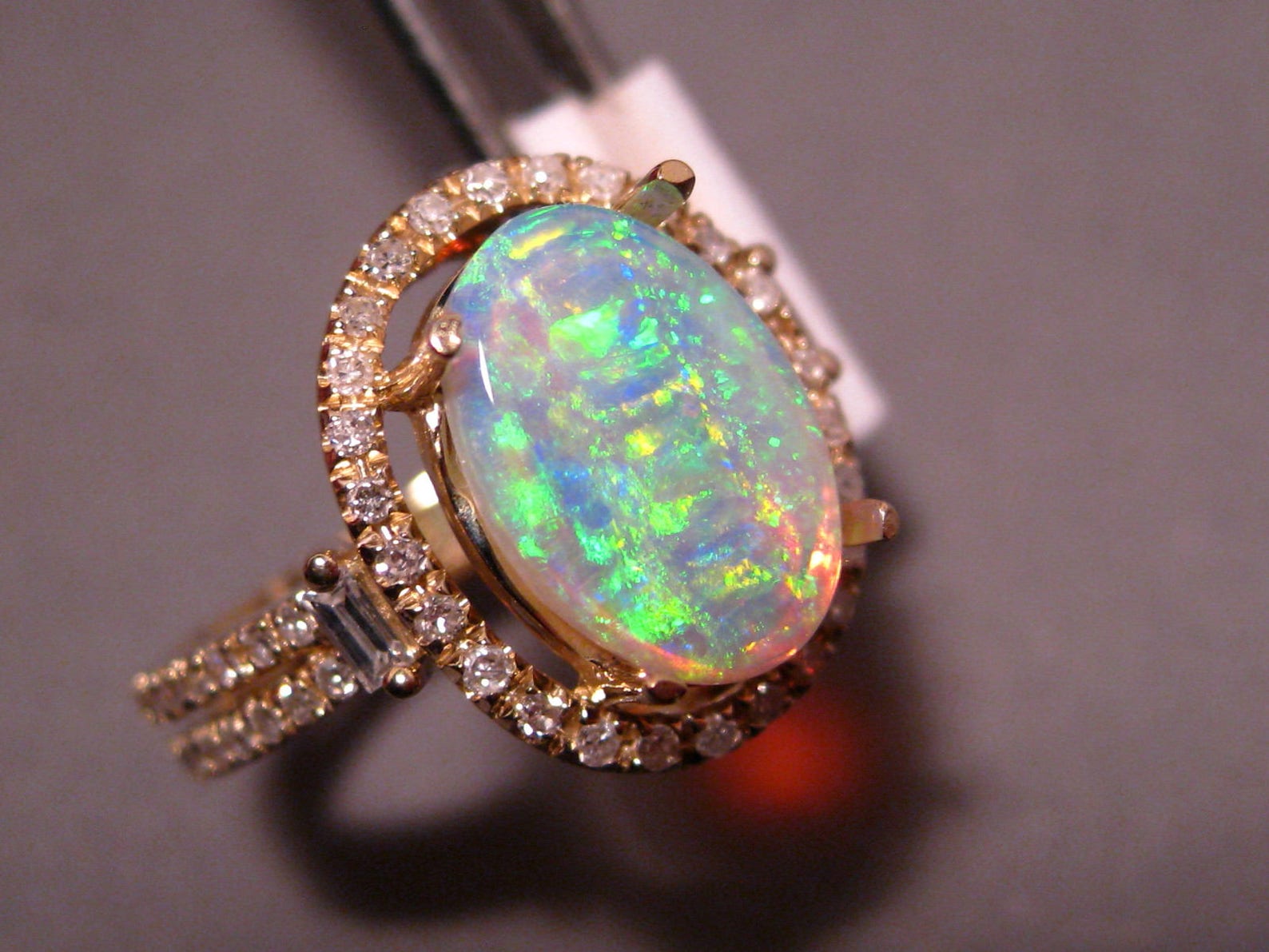 Bright Banded Harlequin Australian Opal & .64 Ct Natural | Etsy