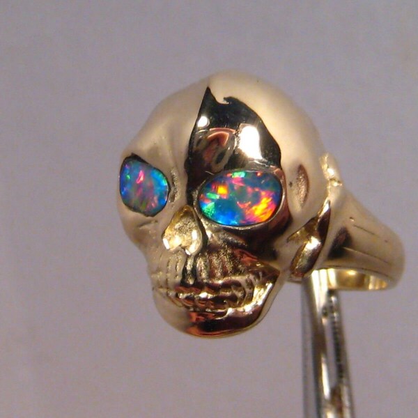 Skull Gem Ring - Etsy
