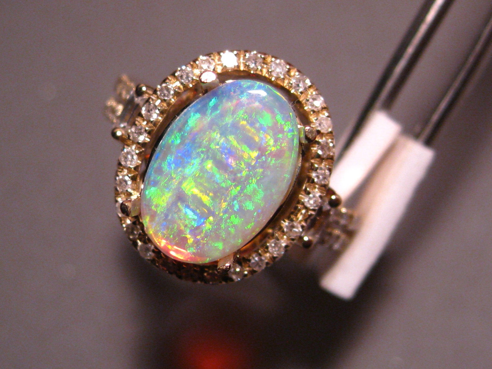 Bright Banded Harlequin Australian Opal & .64 Ct Natural | Etsy