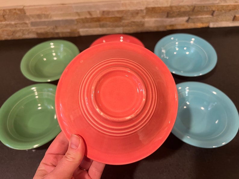 Vintage Fiesta Ware Small Nesting Bowls - Unmarked - Etsy