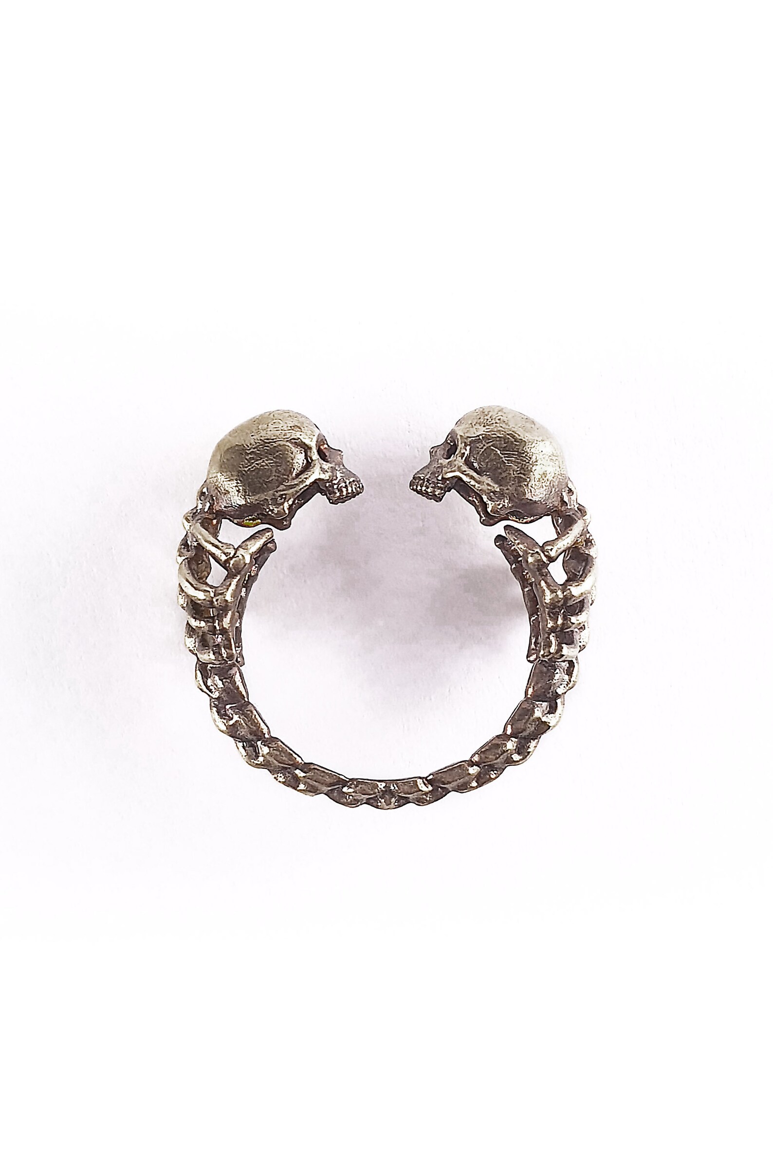 Adjustable Lovers of Valdaro Skull Ring | Engagement Ring | Lovers Ring ...