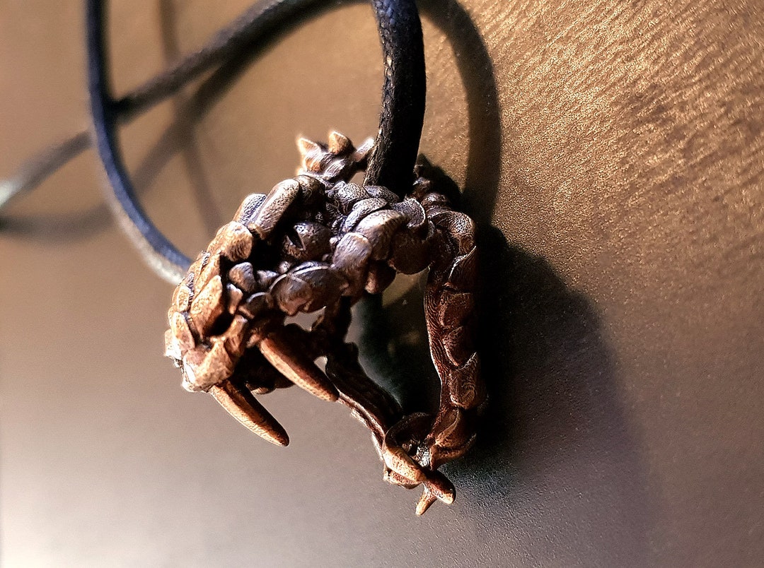 Viper Snake Serpent Head Pendant 925 Sterling Silver Charm - Etsy