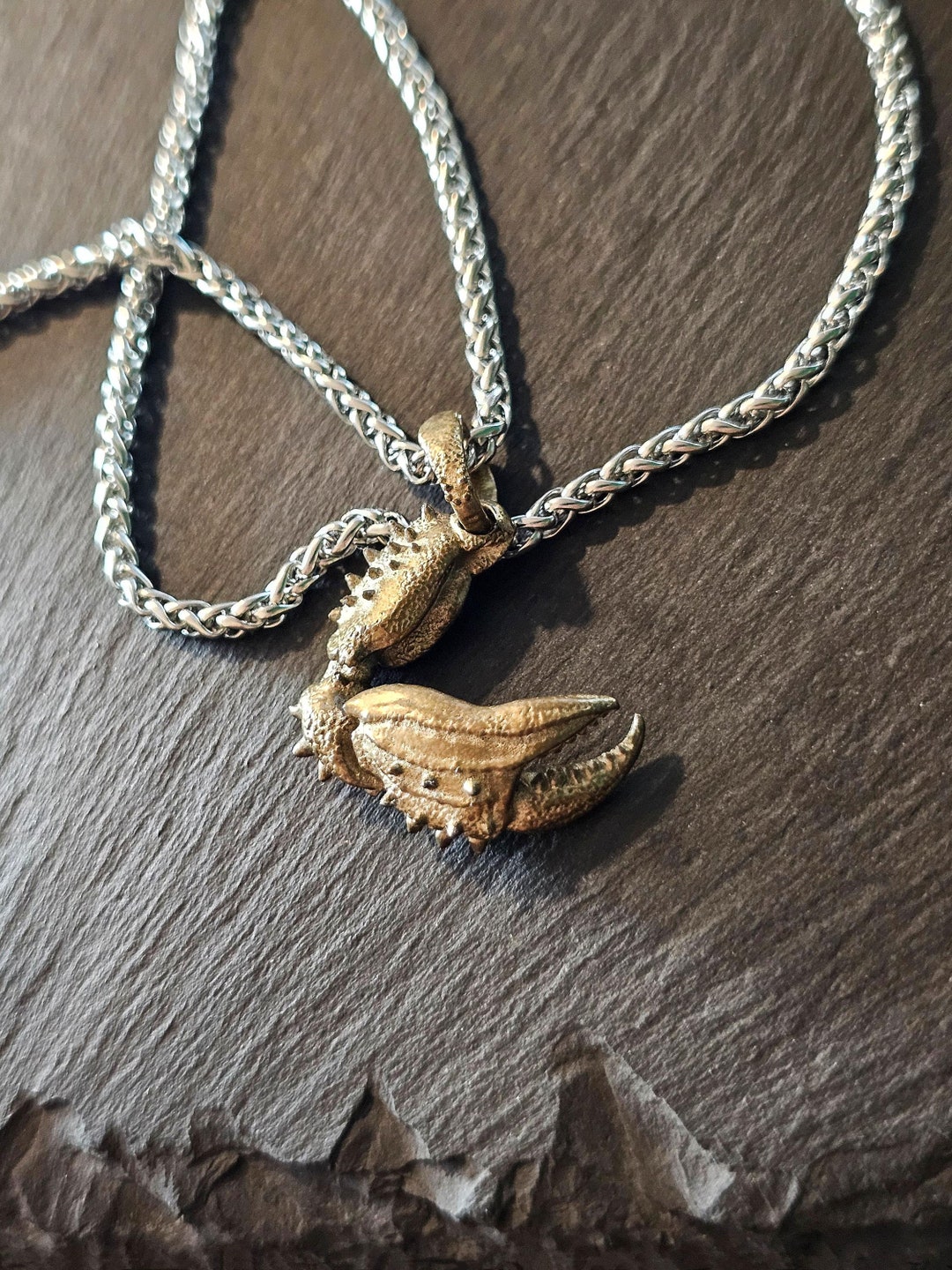 Realistic Crab Claw Cancer Zodiac Pendant | 925 Silver / Brass | for ...