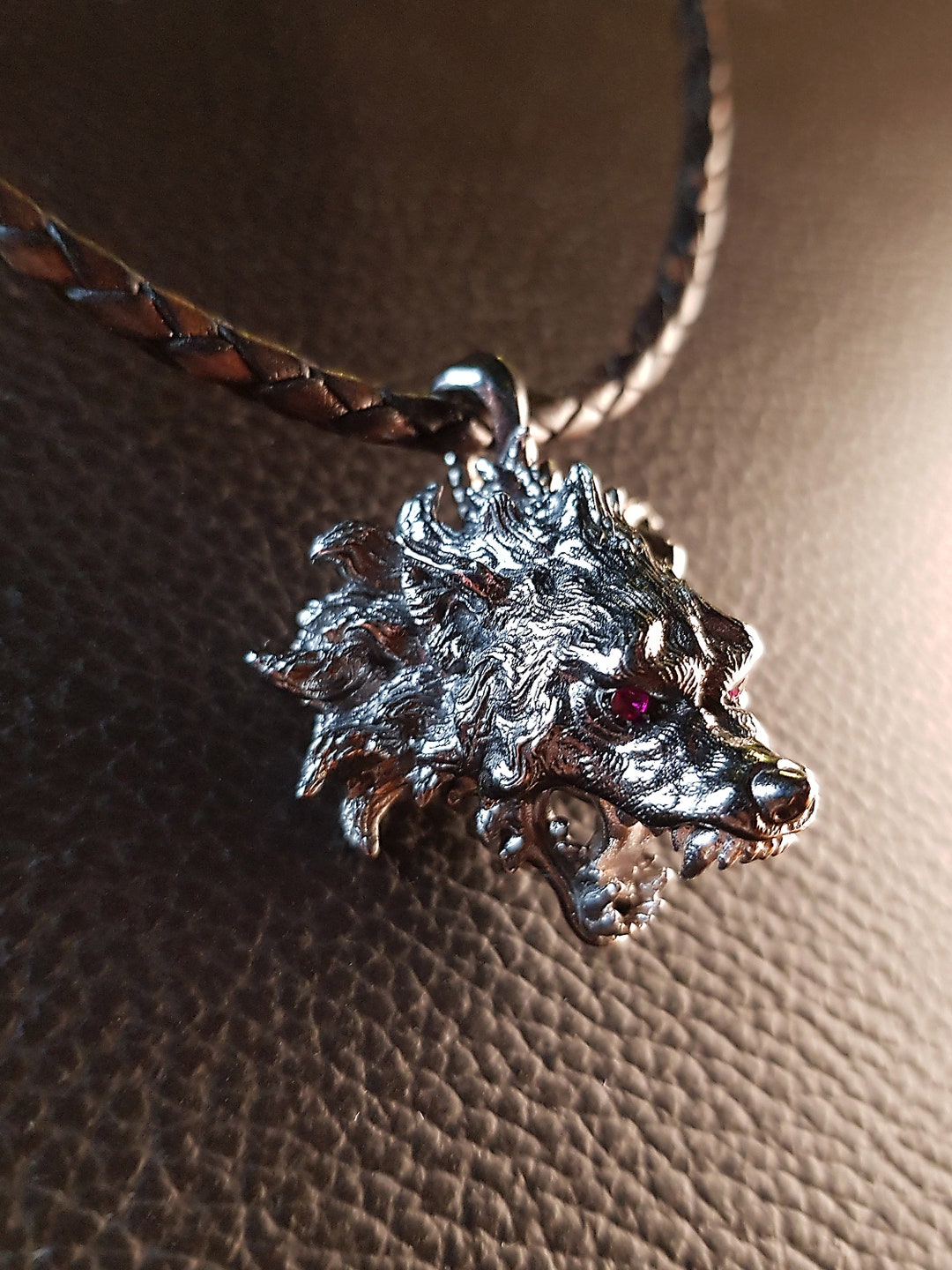 Savage Wolf Beast Werewolf Pendant Charm Necklace | 925 Sterling Silver ...