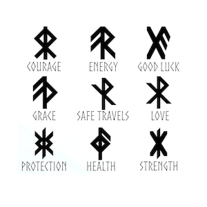 Viking Norse Bind-rune COURAGE Symbol Adjustable Ring | 925 Silver ...