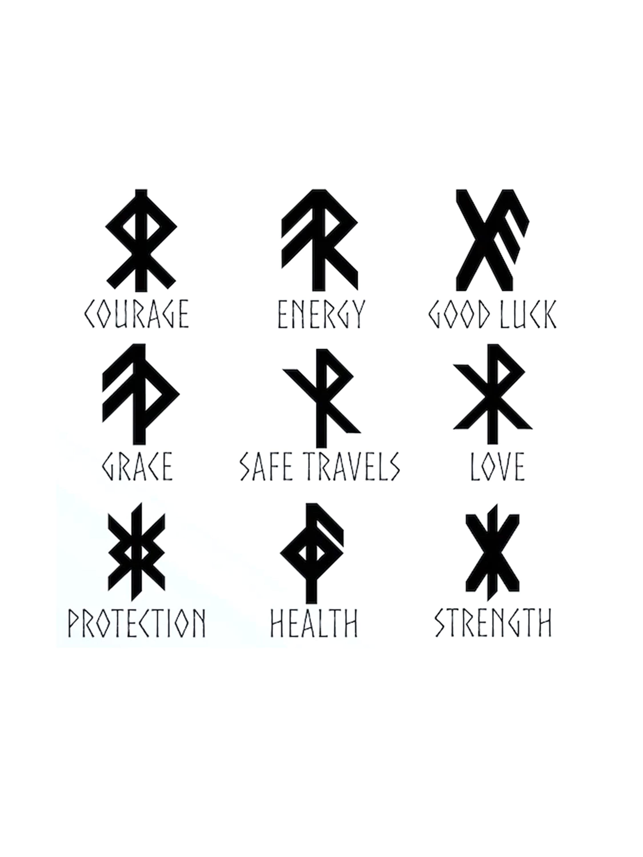 Viking Norse Bind-rune COURAGE Symbol Adjustable Ring | 925 Silver ...