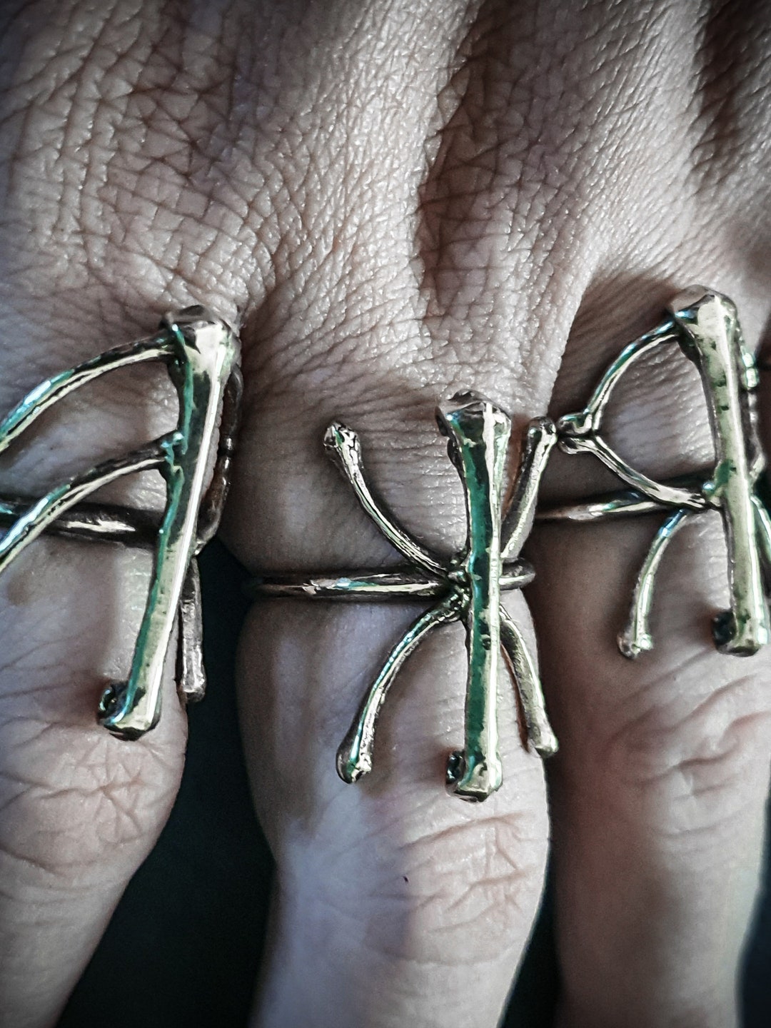 Viking Norse Bind-rune STRENGTH Symbol Adjustable Ring 925 - Etsy