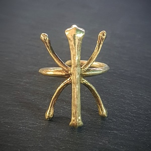 Viking Norse Bind-rune STRENGTH Symbol Adjustable Ring | 925 Silver ...