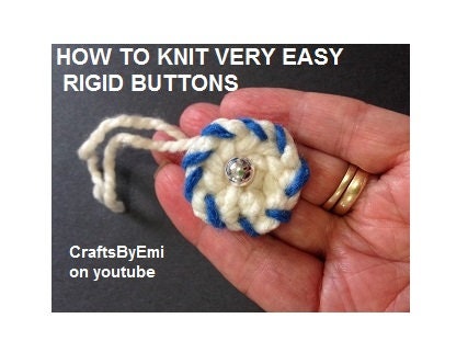 KNITTING PATTERN, Knit Flower, Buttons, Butterfly, Embellishments for ...