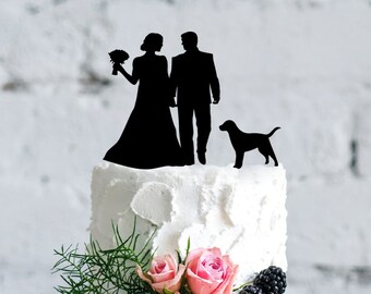 Wedding topper with dog | Etsy