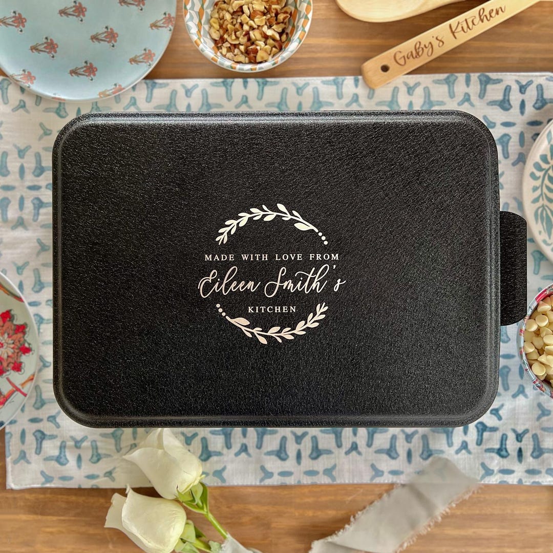 Custom Engraved Cake Pan, Personalized Cake Pan, Aluminum Cake Pan ...
