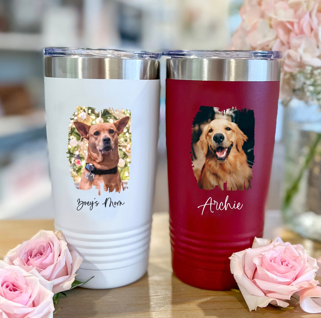Custom Pet Photo Tumbler, Custom UV Printed Tumbler, Travel Mug ...