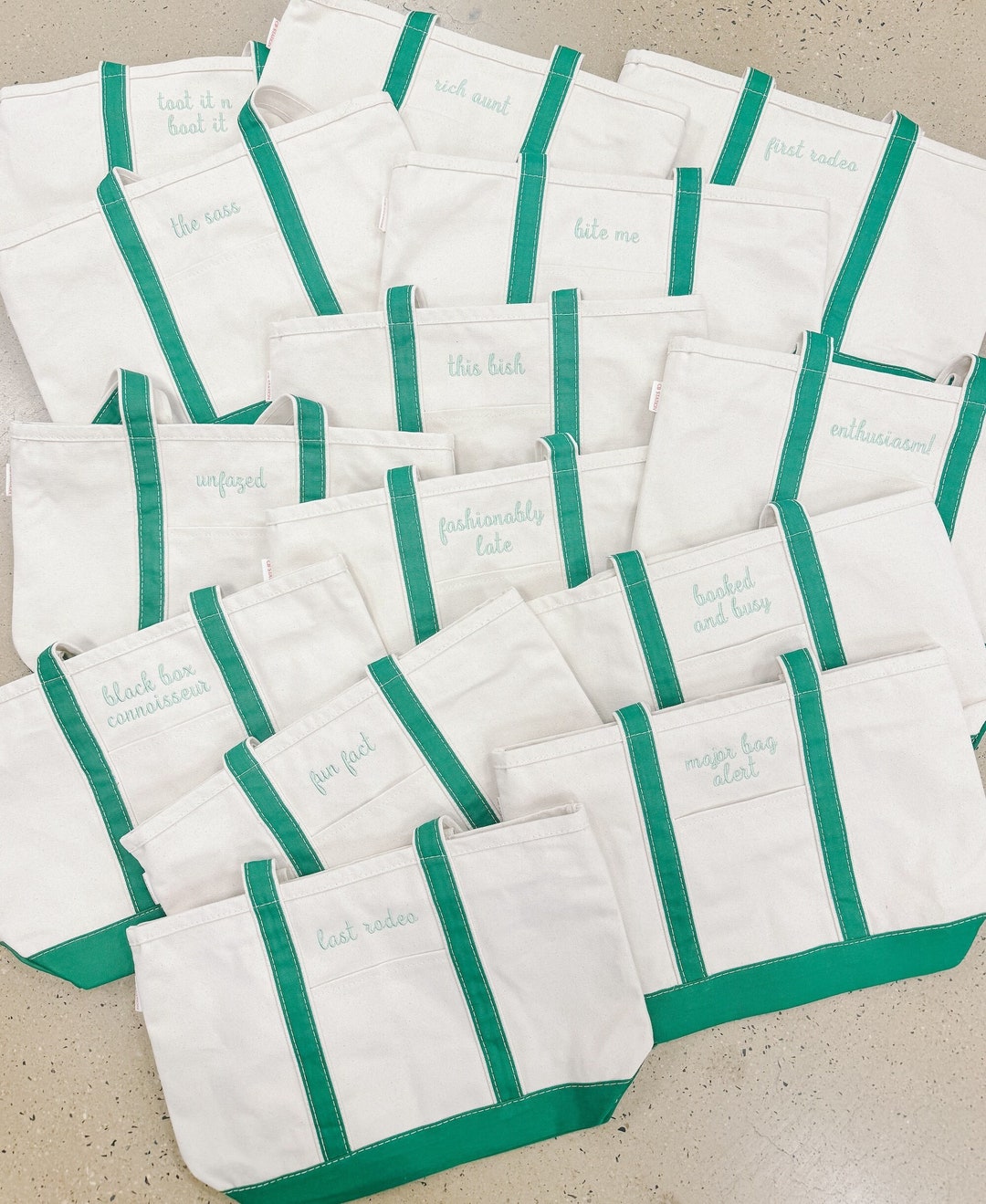 Ironic Canvas Tote Bag, Monogram Canvas Tote Bag, Custom Tote Bag Gift ...