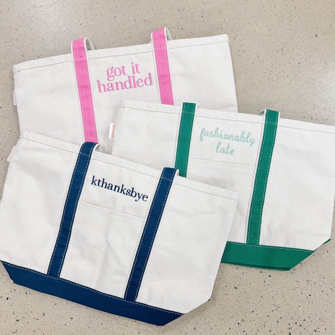 Ironic Boat Tote, Monogram Canvas Tote Bag, Custom Tote Bag Gift for ...