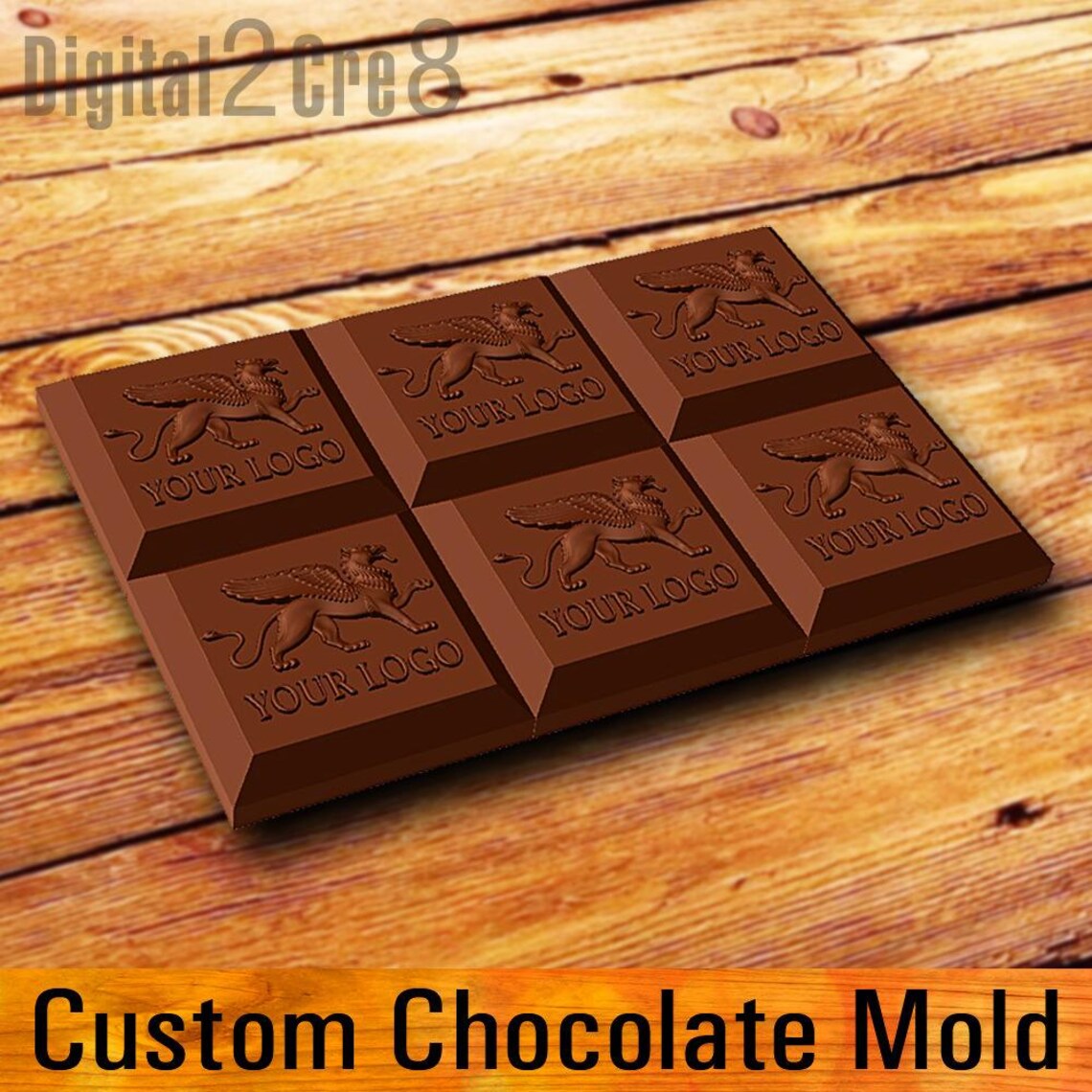 Customize Chocolate Mold - Giant Chocolate Bar 7 Oz - Personalized ...